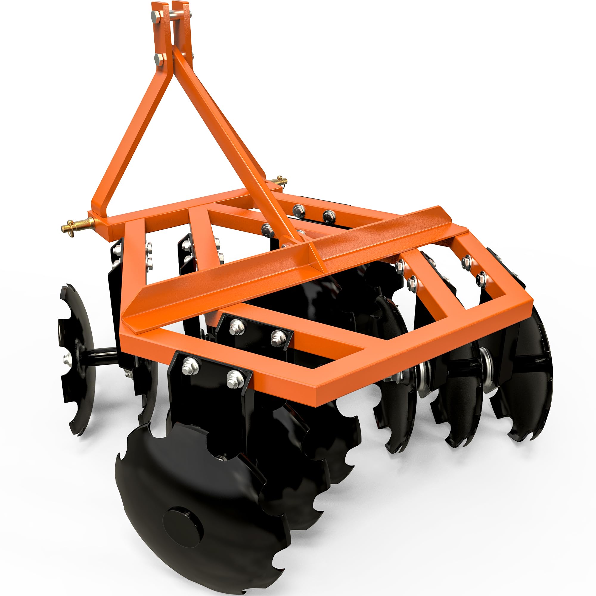 Amazon.com: YITAMOTOR 4 FT Notched Disc Harrow Plow, Category 1 ...