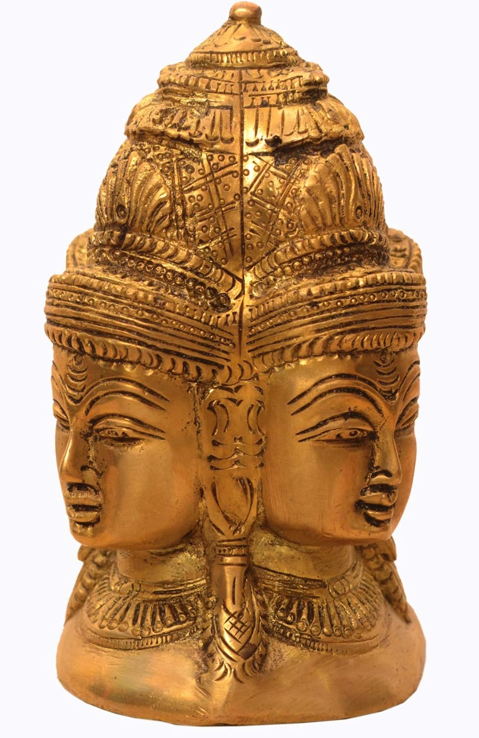 Purpledip Rare Collection Brass Statue Mukhalingam – Lord Shiva With ...