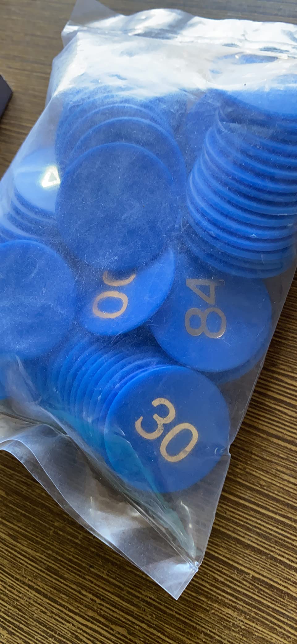 Buy ZEONELY MART Plastic Numerical Token/Coins ( 1 To 100 ) Number ...