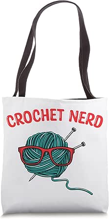 Amazon.com: Crochet Nerd Tote Bag : Clothing, Shoes & Jewelry