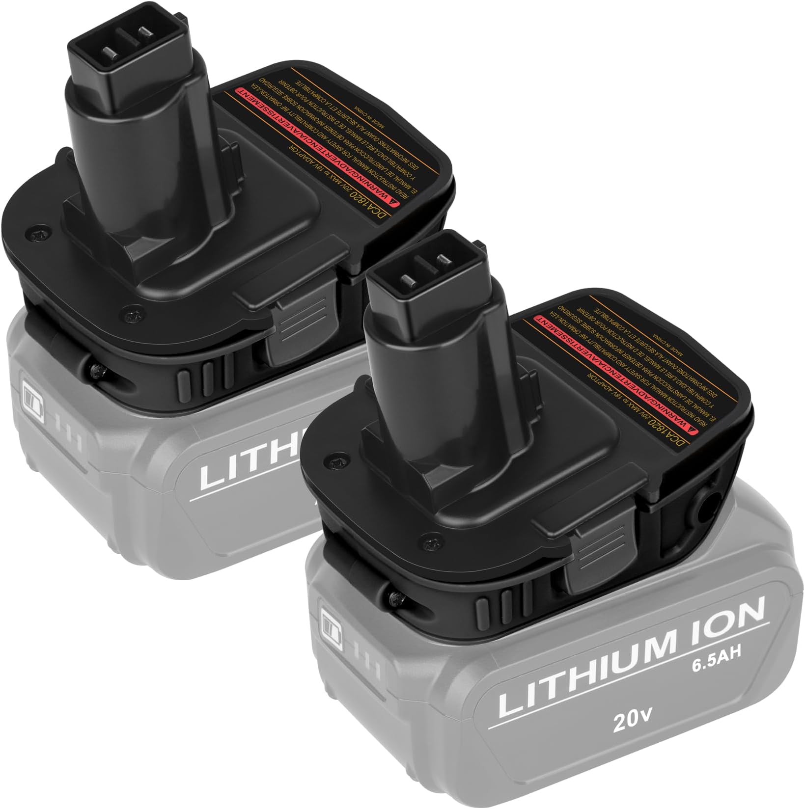 Amazon.com: 2Pack DCA1820 with USB Adapter Compatible for De walt 18V ...