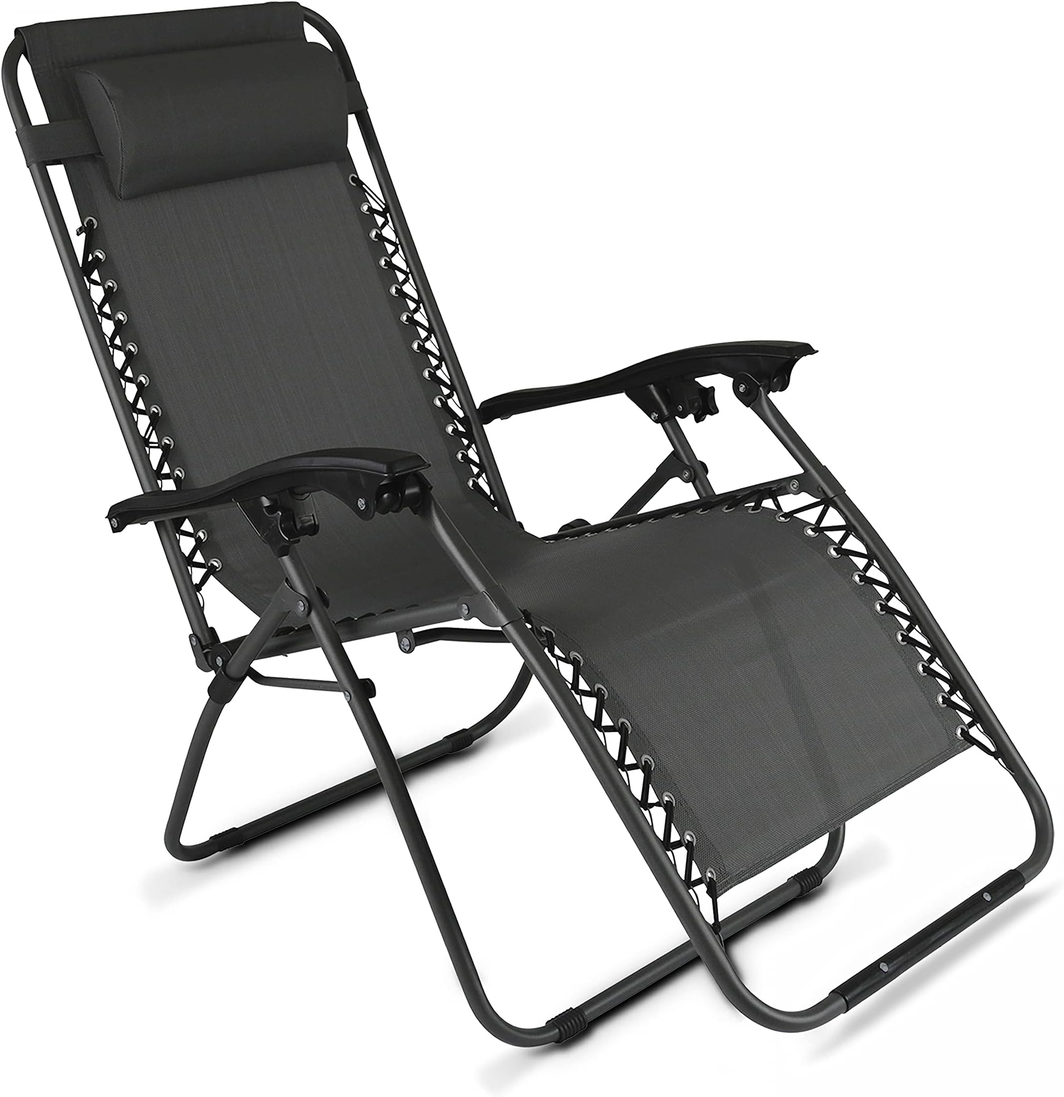 Fauteuil de Jardin Pliant Relax Noir : Amazon.fr: Jardin