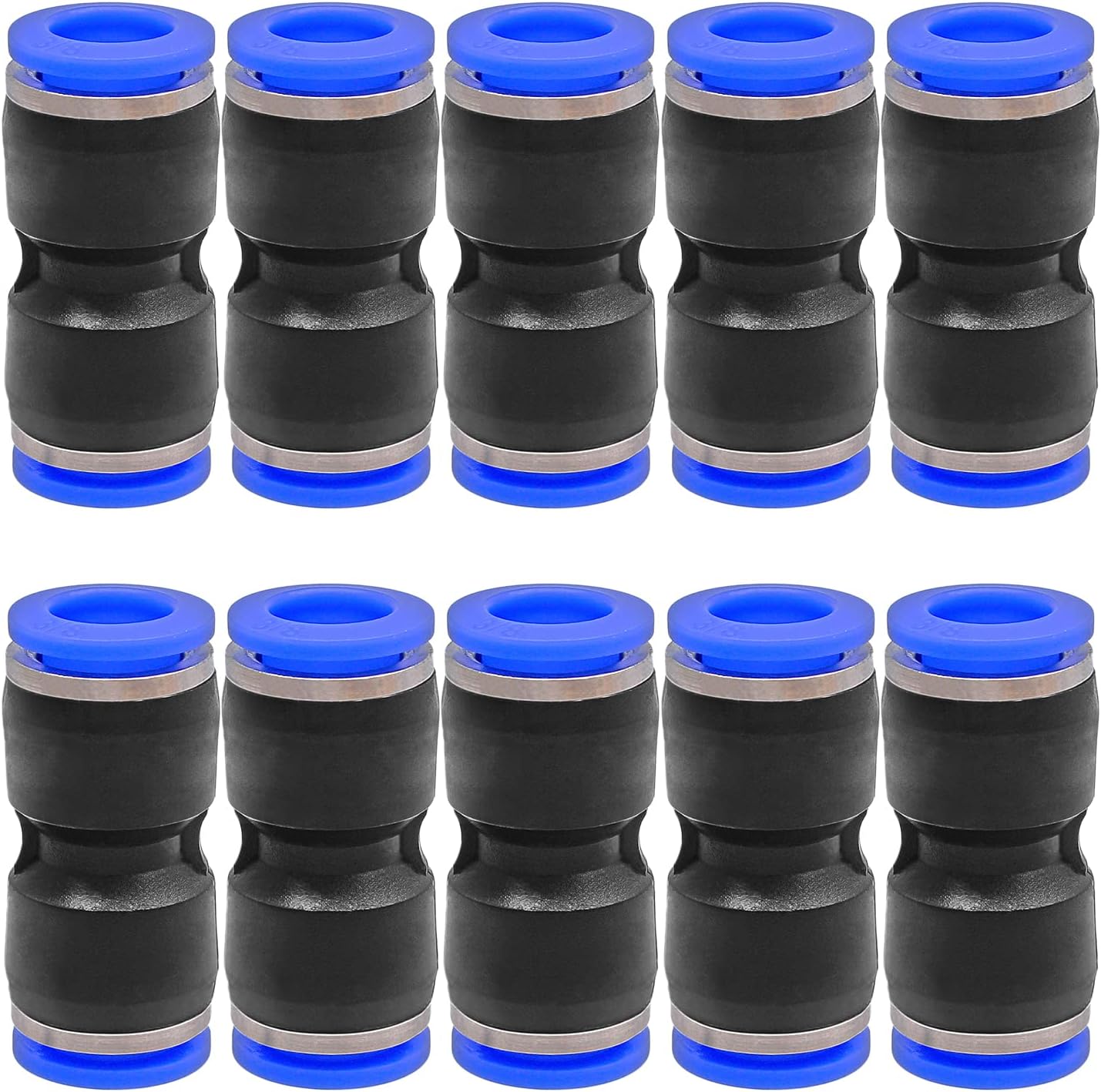 Amazon.com: Waziaqoc 10 Pack Straight Push Connectors, 1/2 inch Tube OD ...