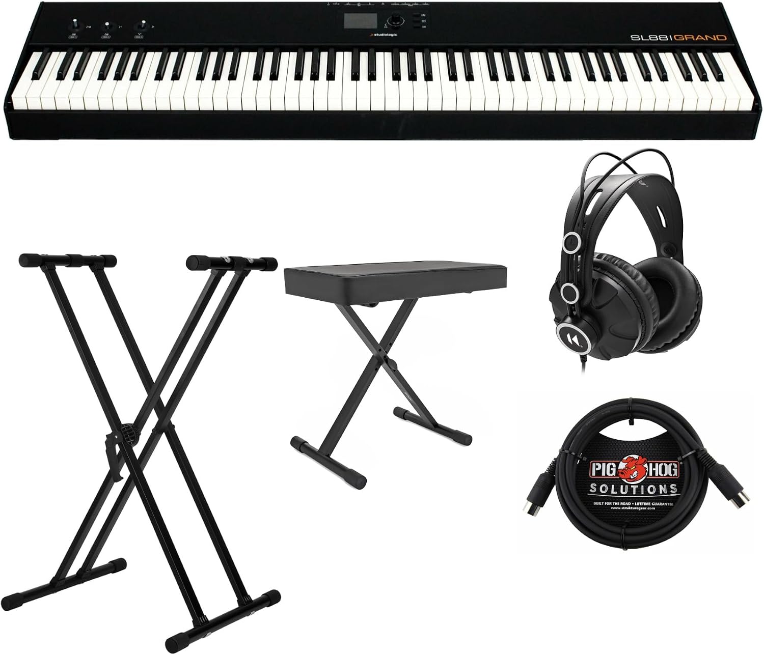 Amazon.com: StudioLogic SL88 Studio 88-Key USB/MIDI Keyboard Controller ...