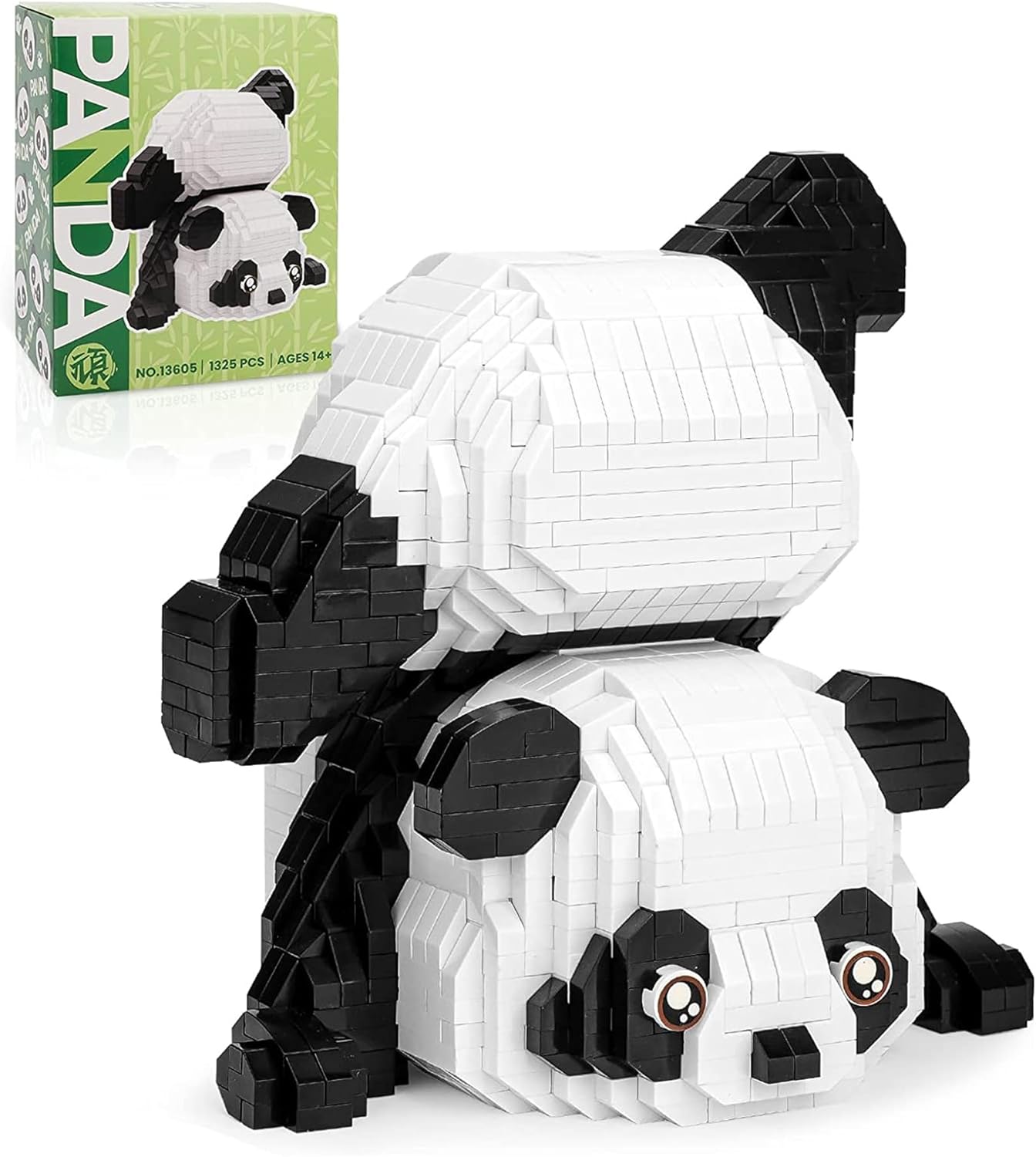 BLOCKTOY Mini-Bausteine Tier-Sets, 1325 Stück Micro-Mini-Panda ...