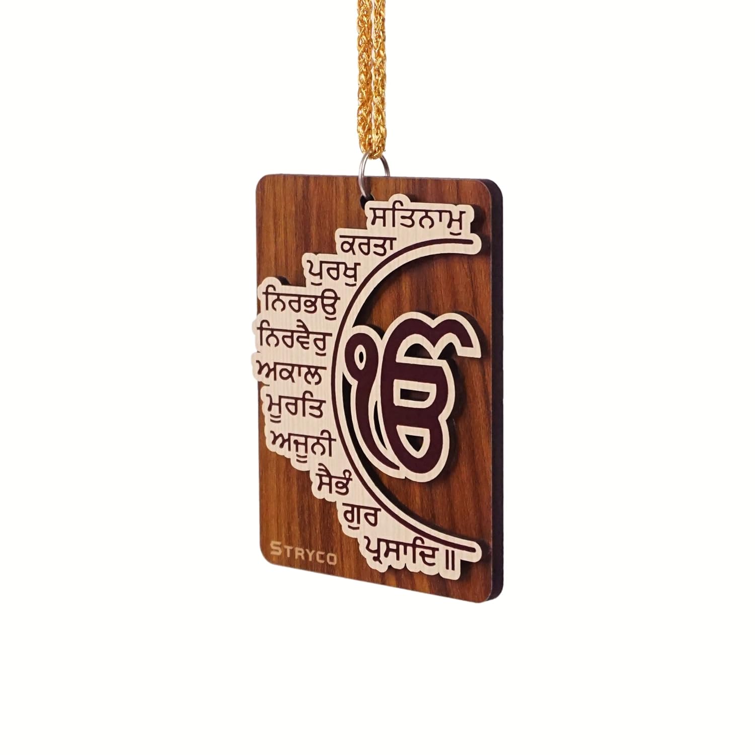 STRYCO EK ONKAR CAR Hanging | Punjabi Gift Item | Sikh Mool Mantra ...