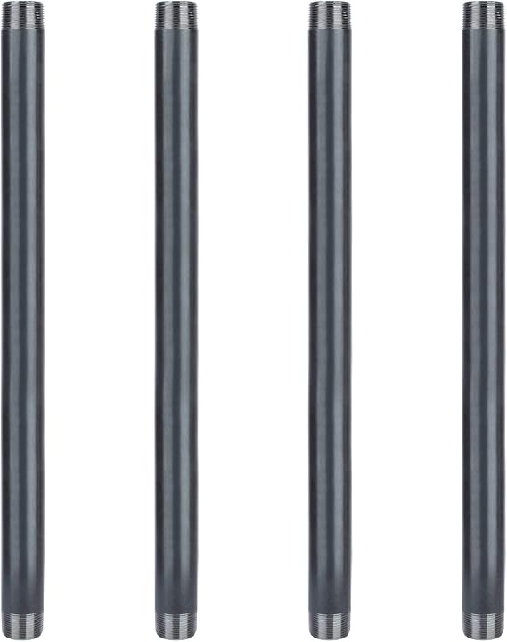 Amazon.com: PIPE DECOR Black Steel Plumbing Pipe, 1 1/4 in. Dia. x 24 ...
