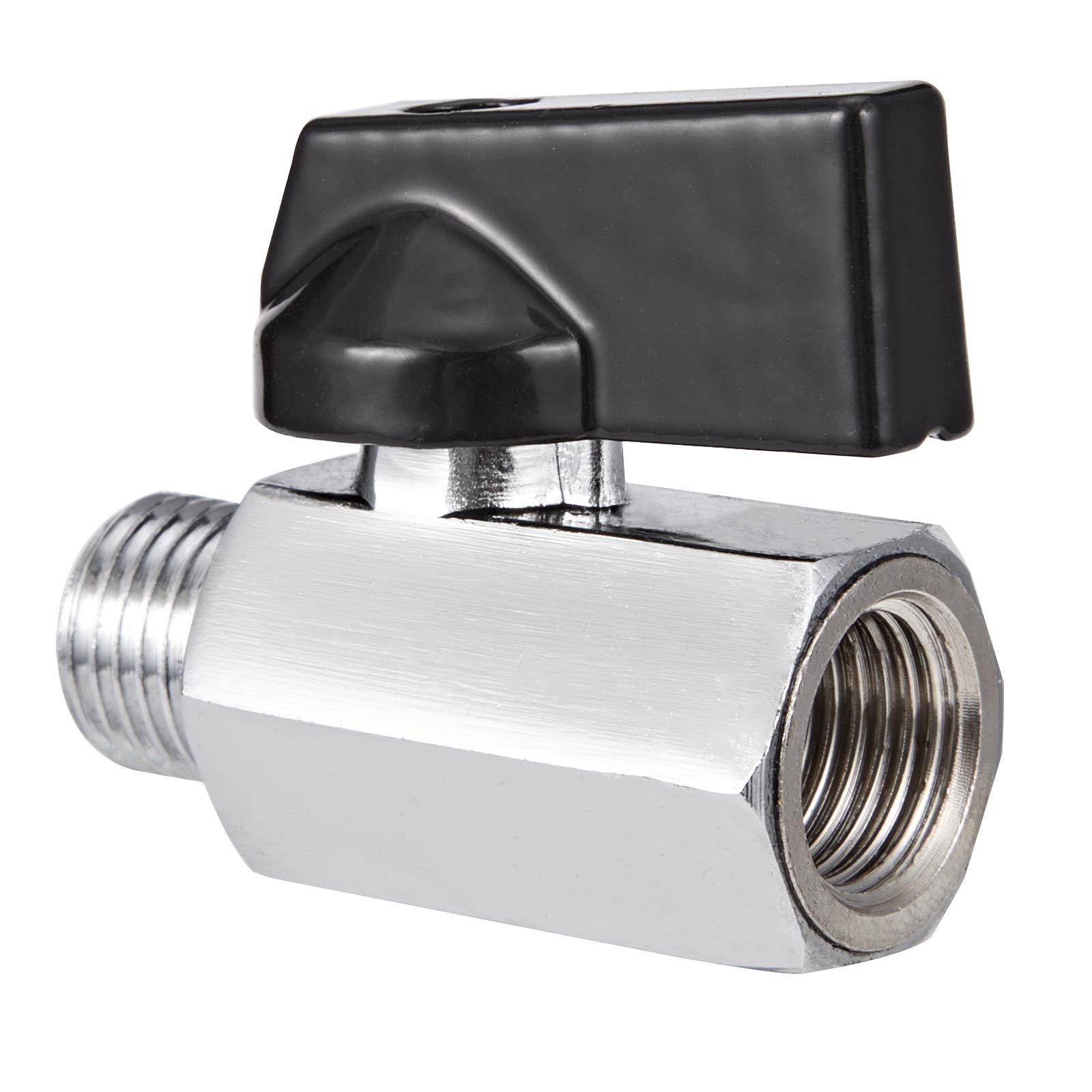 Snapklik.com : CPWUFIYD 2 Pack Brass Mini Ball Valve 1/4" NPT Female X ...