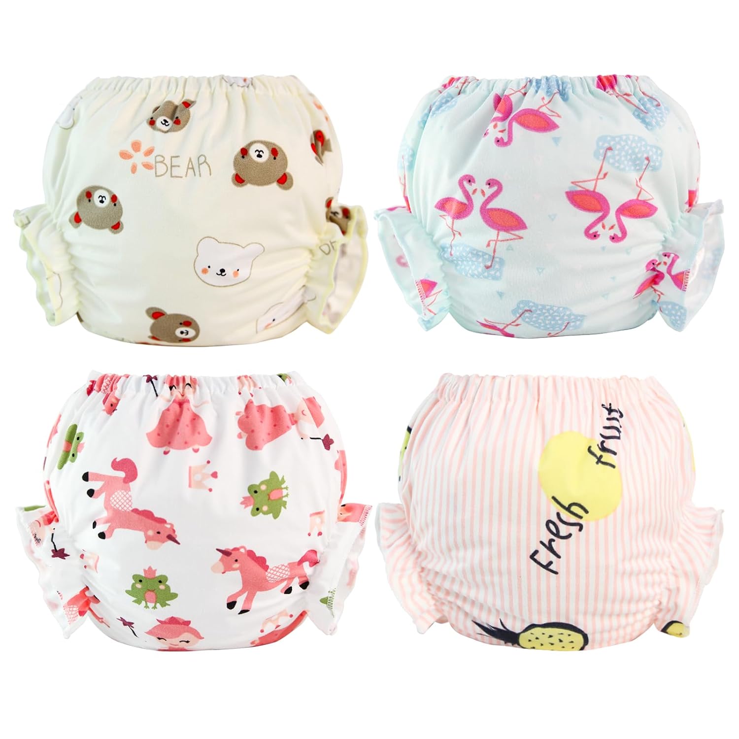 Amazon.com: Joyo roy 4pcs Baby Bloomers 6-9 Months Bloomers Shorts ...