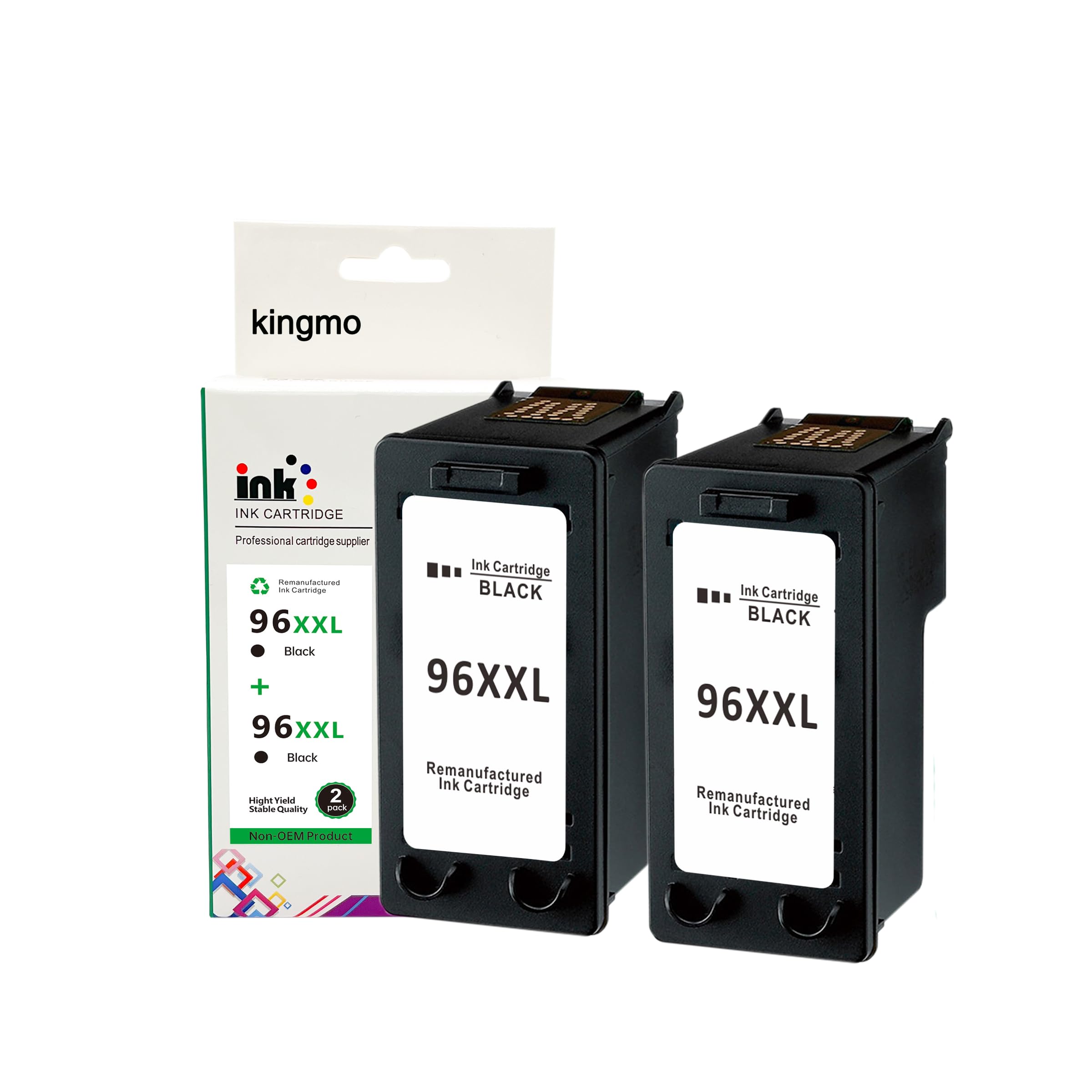 Amazon.com: Kingmo Remanufactured for HP 96 Ink Cartridge Black C9348FN ...