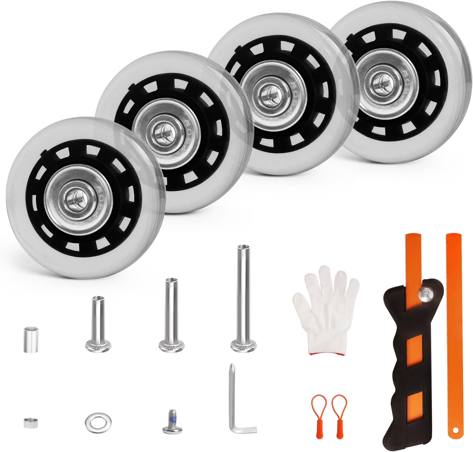 Amazon.com: Luggage Wheels Replacement Set 4PC Diameter 2.4in/60mm 0 ...