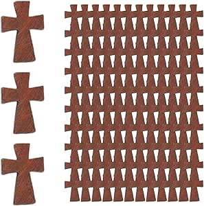 CNAFGBGG 200 Piezas pequeñas Cruces de Madera, Mini Cuentas Cruzadas a ...