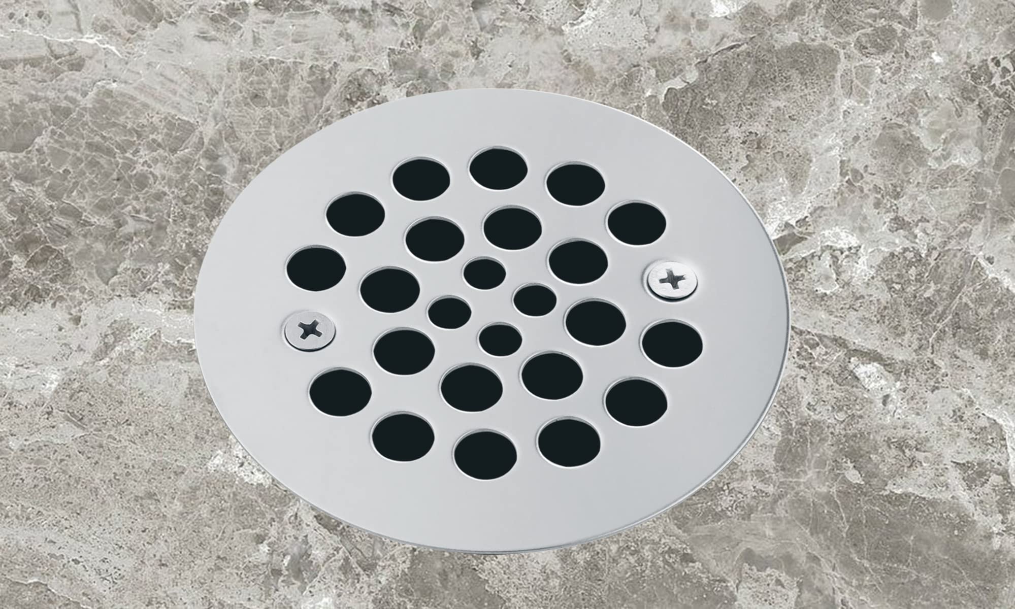 Snapklik.com : Artiwell 4-1/4 Shower Strainer Drain Trim Set, Screw-in ...