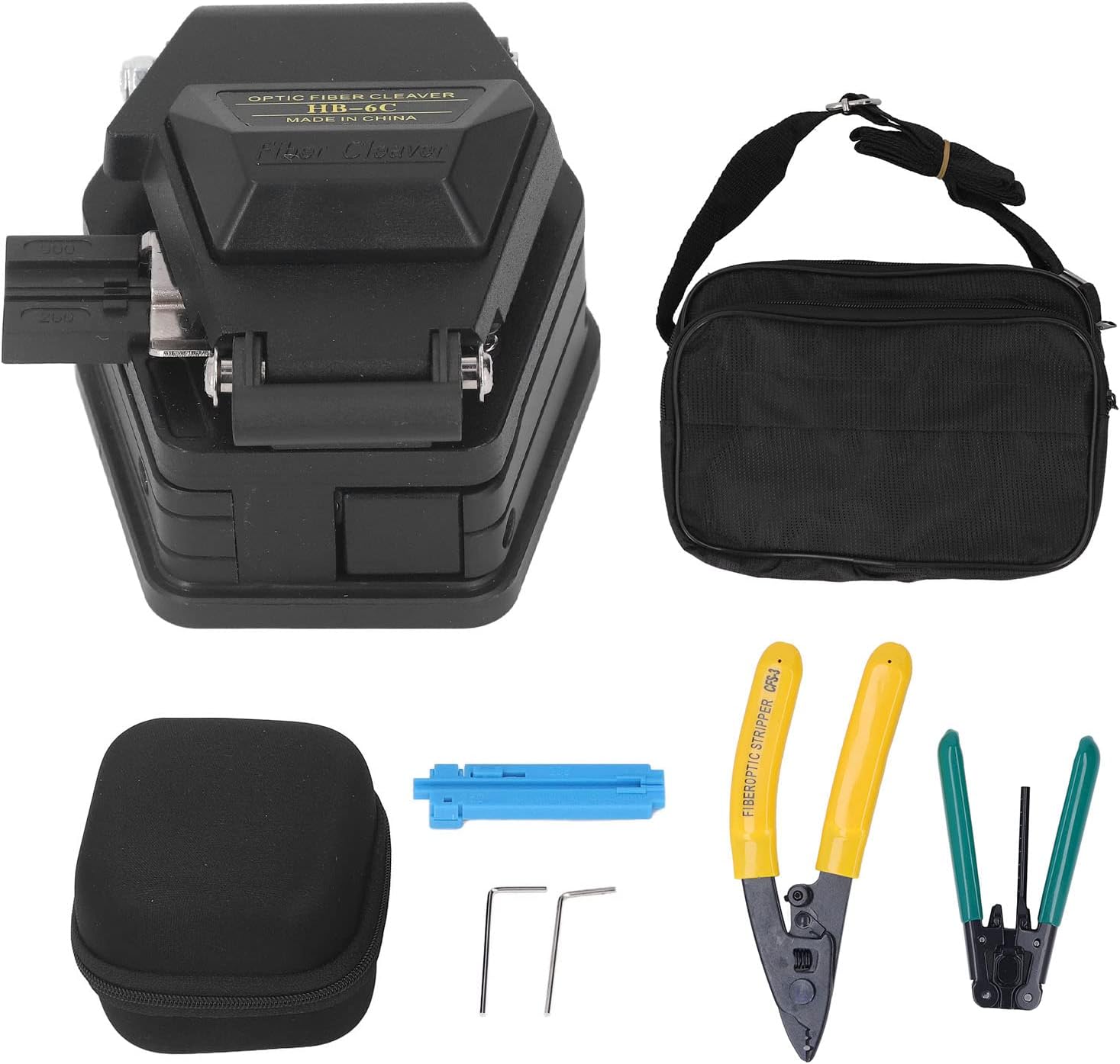 Fiber Optic Tool Kit Bag FTTH Cold Connection Assembly Termination ...