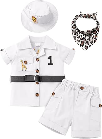 FYMNSI - Conjunto de 5 pantalones cortos de safari de animales salvajes ...
