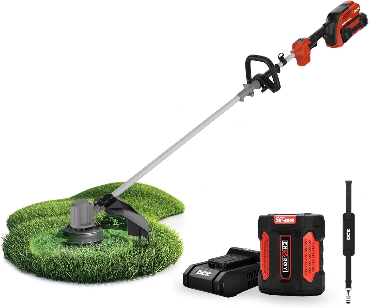 Amazon.com : DCK 58V 17" String Trimmer Cordless, AI Adaptive Speed ...