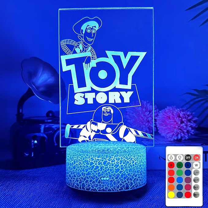 NaiTerpol 3D Illusion Lamp Toy Cool Night Light，Story Style Night Light ...