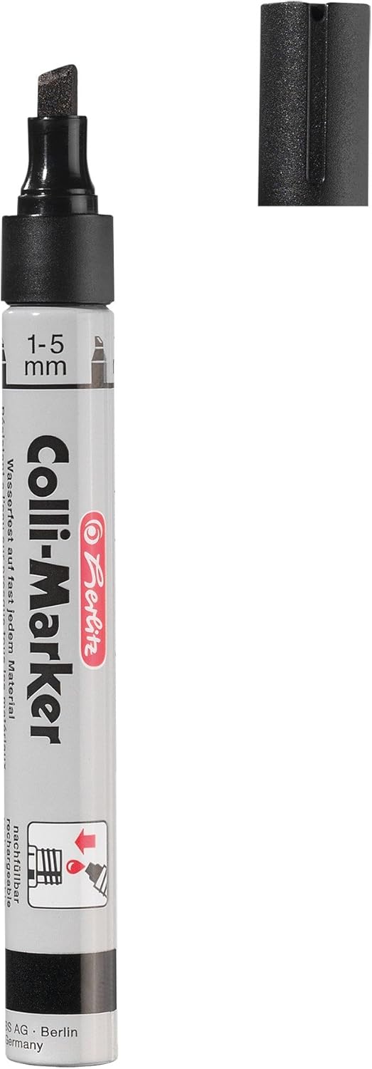 Amazon.com : Herlitz 1-5mm Permanent Colli Marker - Black (10 Pieces ...