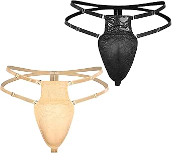 YUFEIDA Mens Hiding Gaff Panty Shaping Pant Adjustable Waist Thong ...