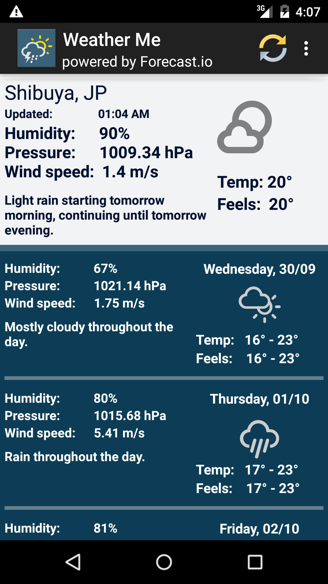 Weather week forcast (forecast.io) - App on Amazon Appstore