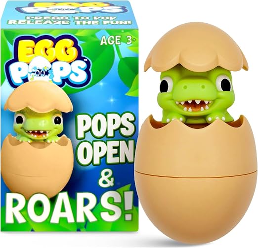 Amazon.com: Egg Pops Talking Easter Egg Toy - Figure Pops Up & Plays ...