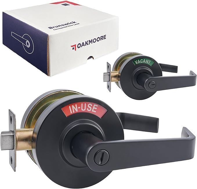 Commercial Grade Dark Bronze Door Handle Lock with Occupancy Indicator ...