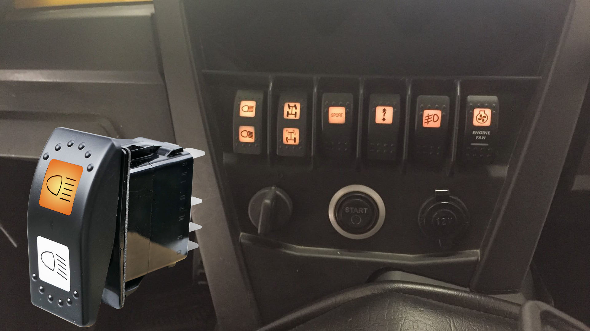 Watch High Low Beam Switch Fit for Can Am Commander Maverick on Amazon Live