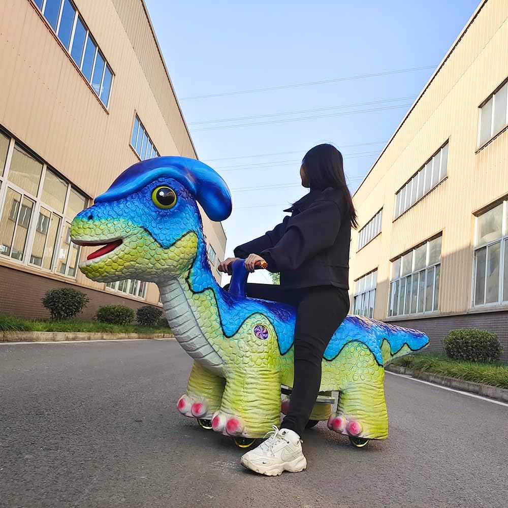 Amazon.com: New Era Dinosaur Amusement Car Electric Ride On Dino Car ...