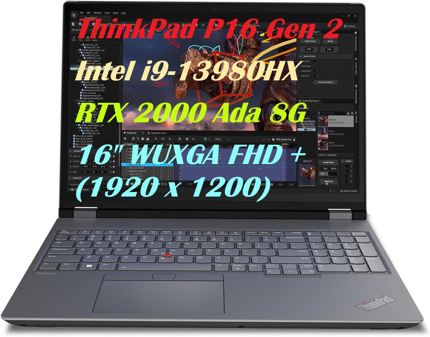 Lenovo ThinkPad P16 Gen 2 (Intel i9-13980H | RTX 2000 Ada 8GB GDDR6 ...
