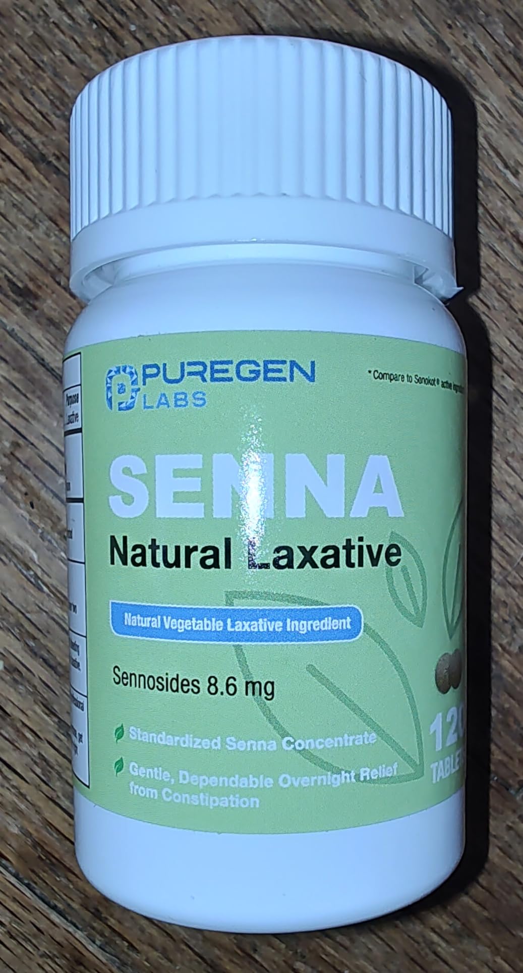 Amazon.com: Puregen Labs Senna 8.6 mg Tablets (120 Count) – Natural ...
