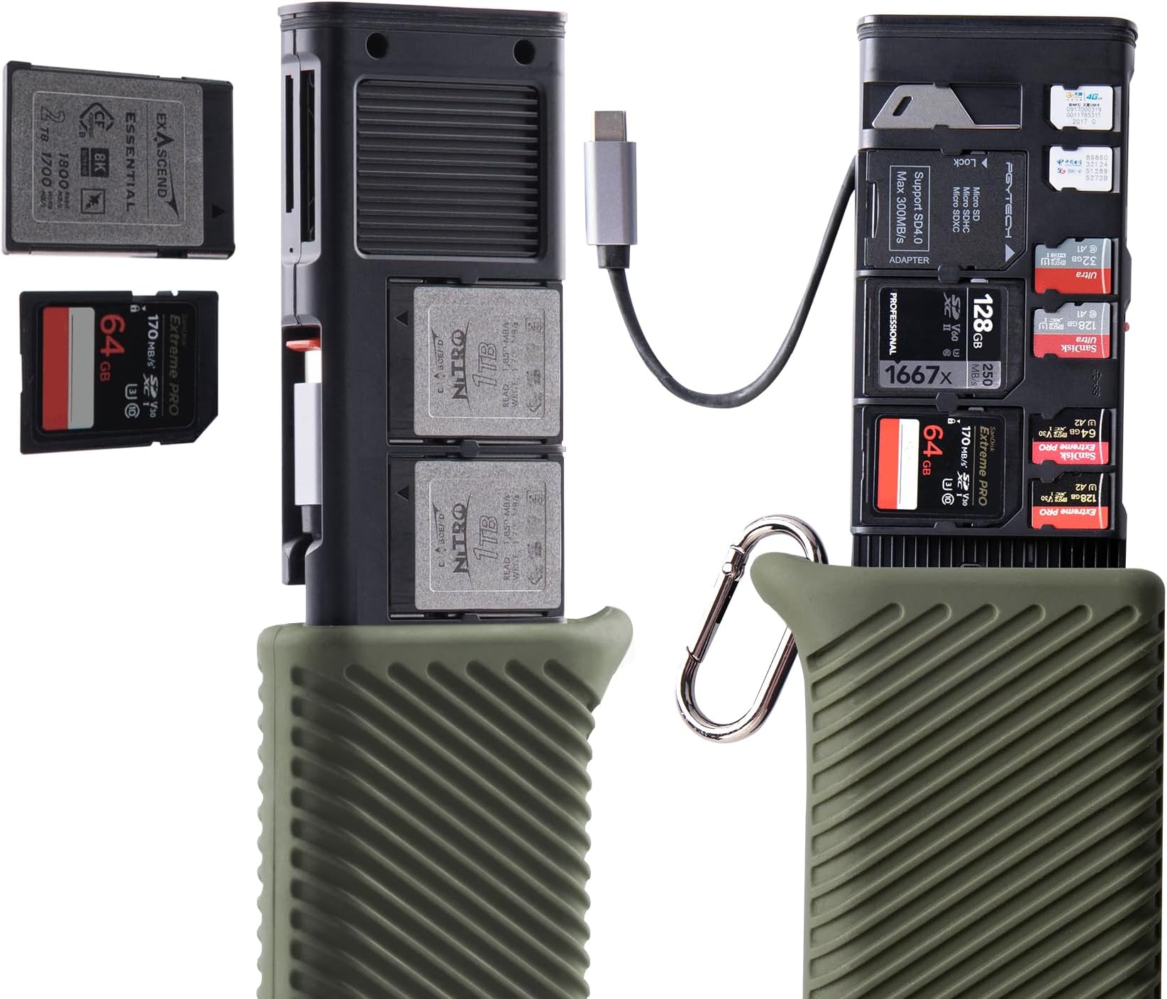 Amazon.com: PGYTECH CreateMate USB 3.2 CFexpress A/B Card Reader 10GBps ...