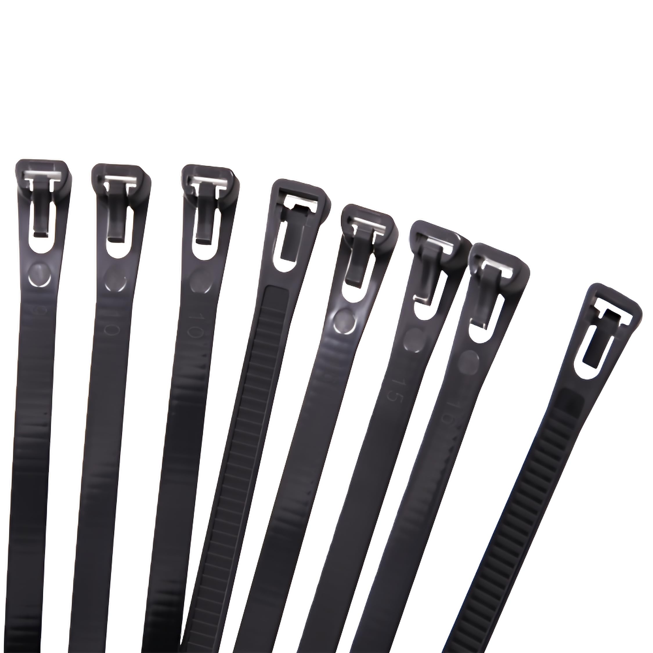 Reusable Zip Ties/Cable Ties - 12" – 100pcs per bagMaterial – Nylon (1 ...