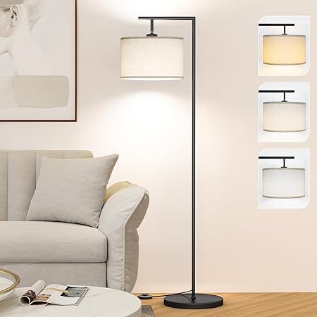 CNXIN Floor Lamp for Living Room with 3 Color Temperatures Standing ...