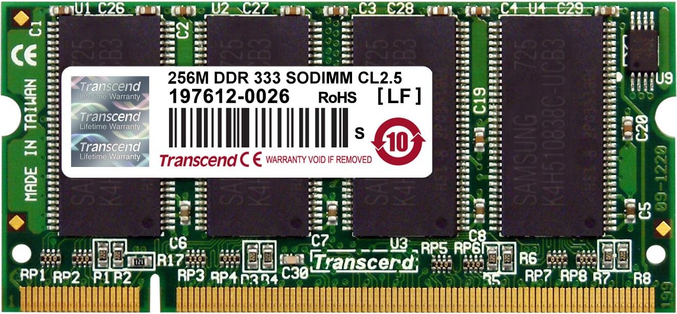 Amazon | Transcend 32MBX64 200Pins PC333 DDR TS32MSD64V3F5 | トランセンドジャパン ...