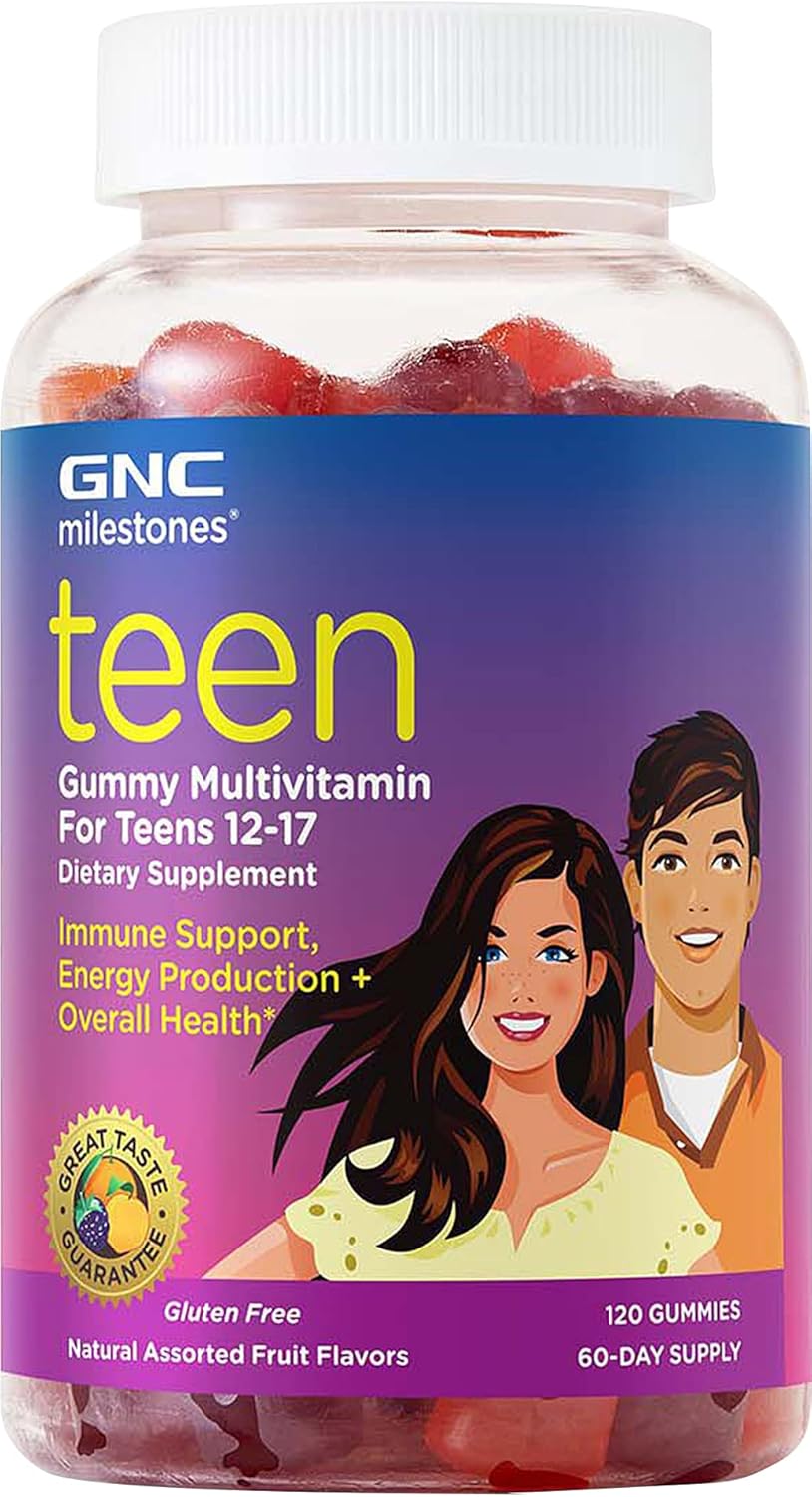 Amazon.com: GNC milestones Teen Gummy Multivitamin - Natural Assorted ...