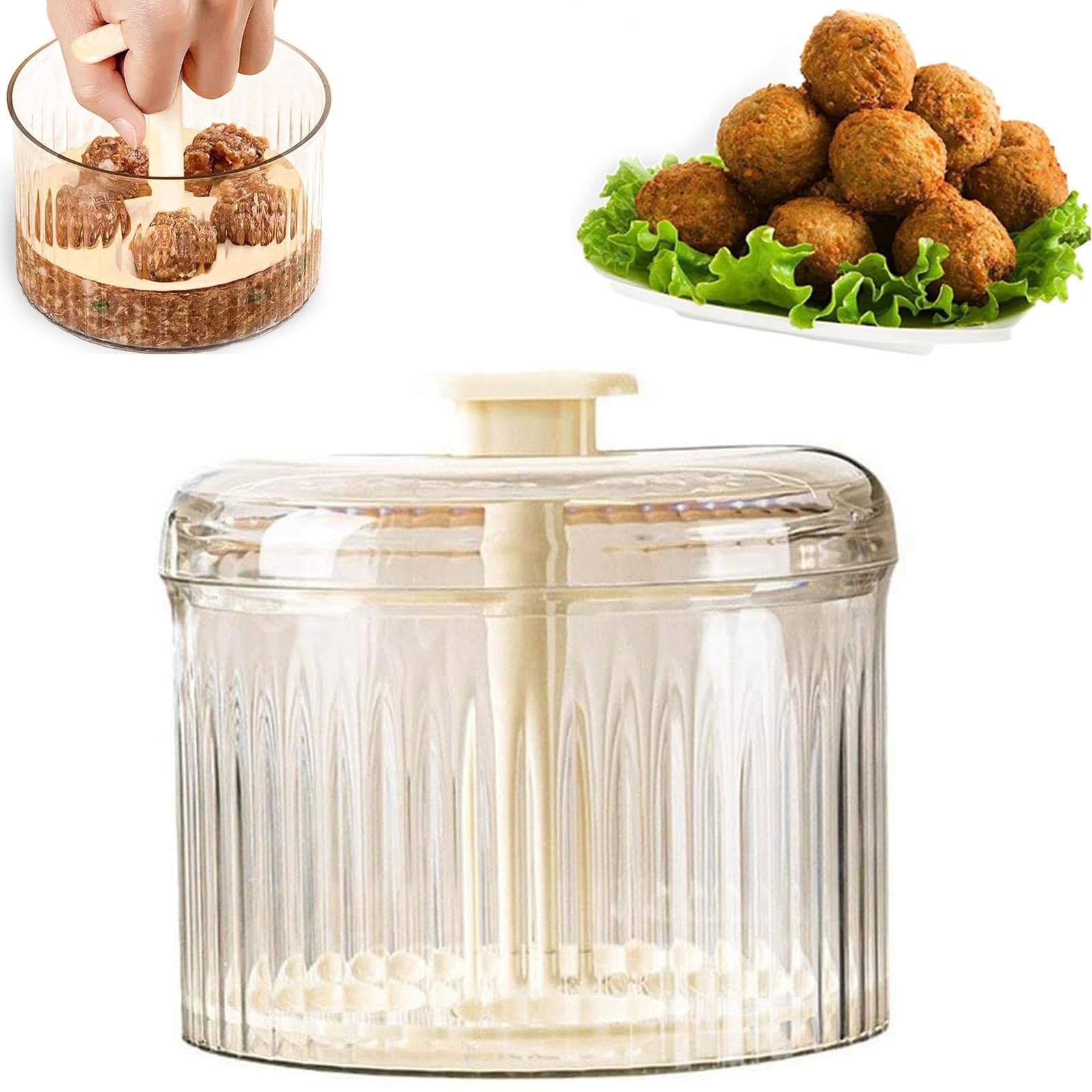 Translucent Meatball Maker, 5 Balls Meatball Maker Tool, Quintuple ...