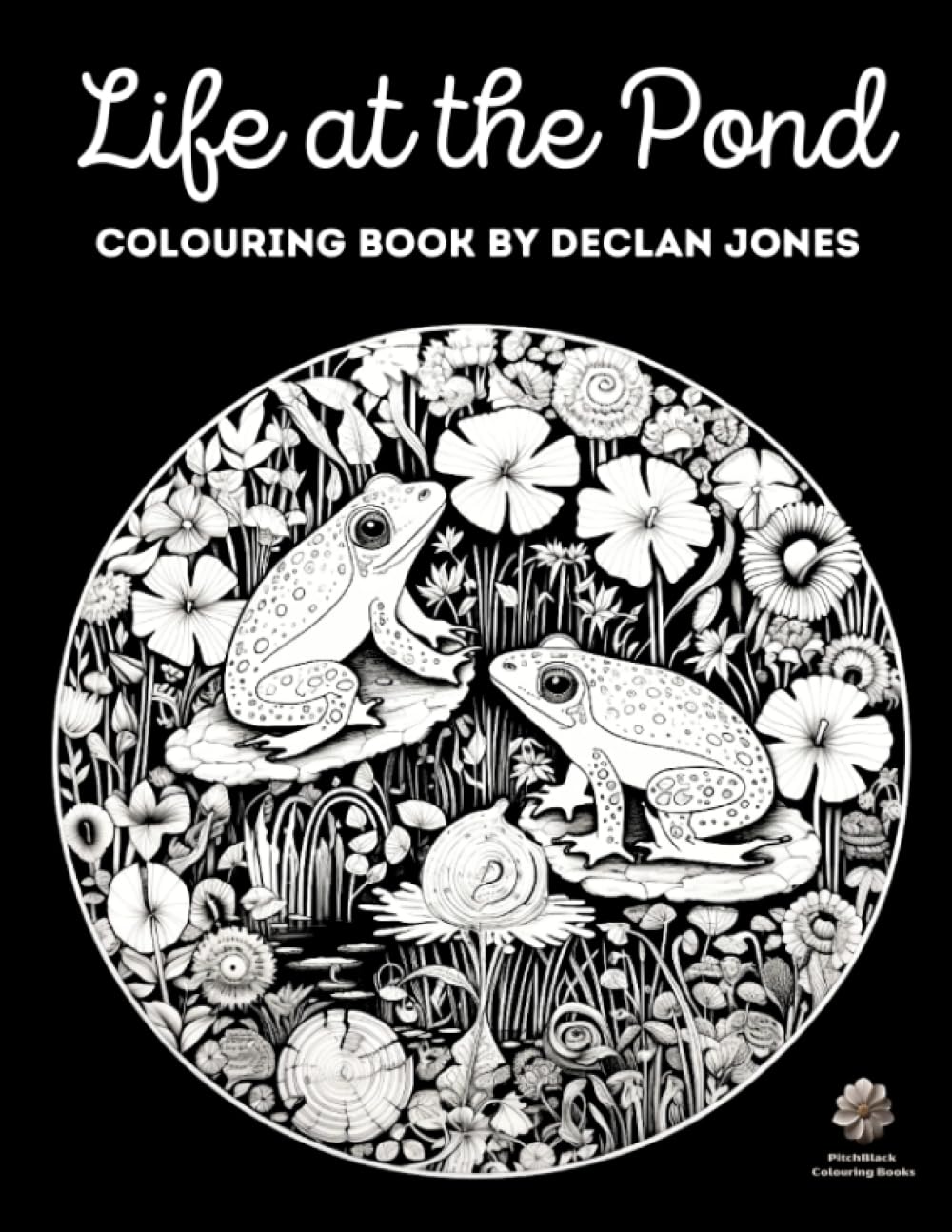 Amazon.com: Life at the Pond - 47 Designs - PitchBlack Colouring Books ...