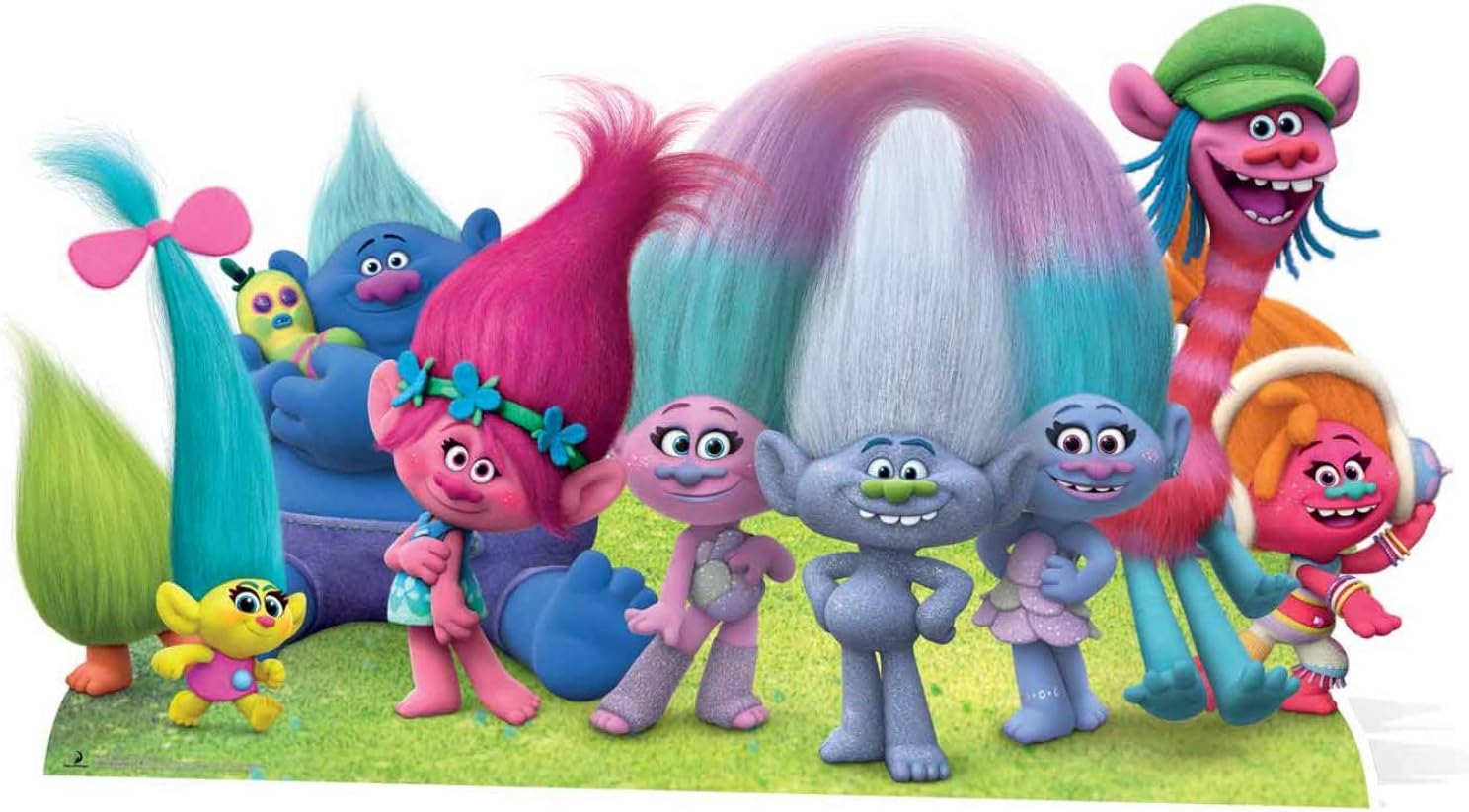 Amazon.com: STARL Cut Outs Trolls True Colours Group Cut Out, Multi ...