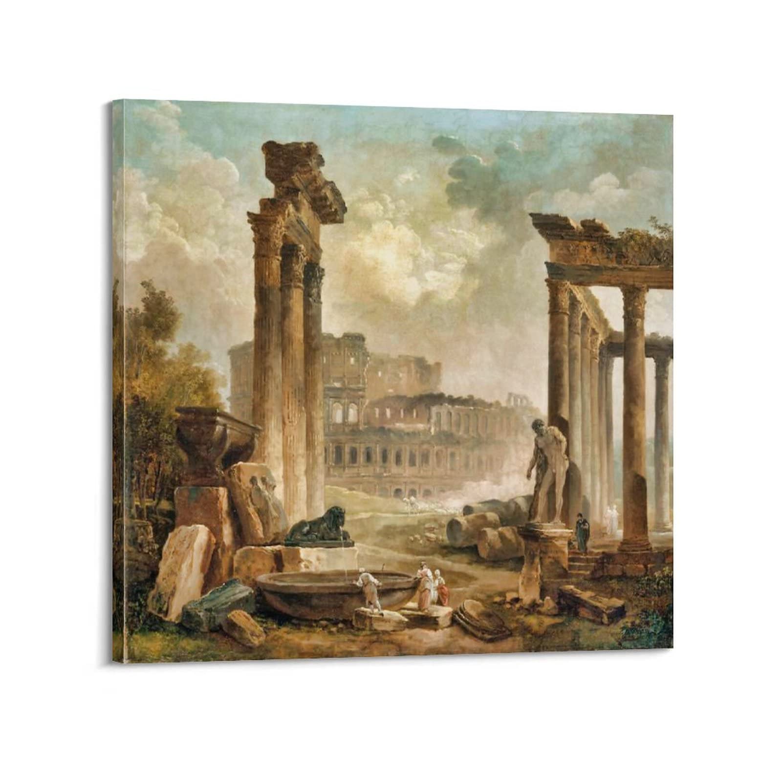 Robert Hubert Colosseum Rome Roman Ruins By Hubert Robert – Art