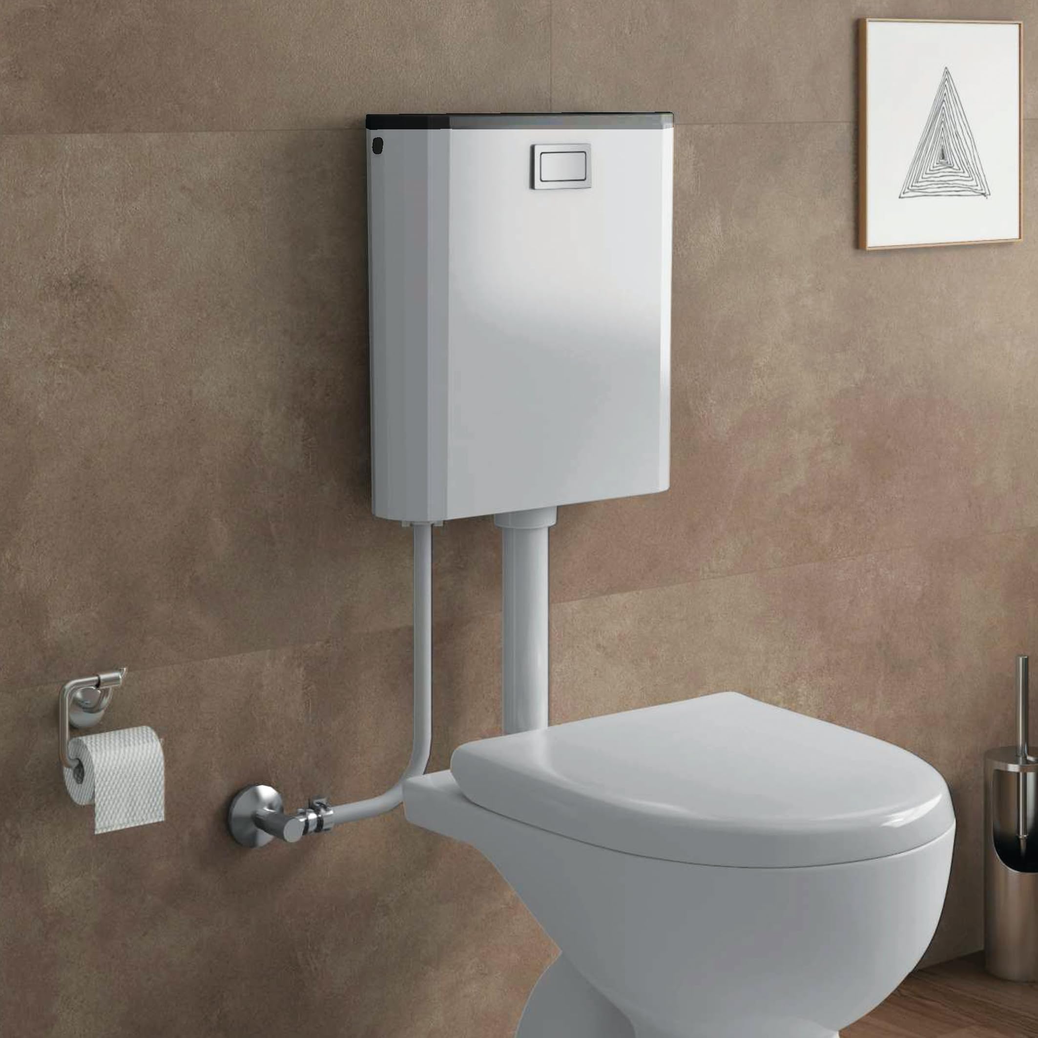 Taxan Single Flush Tank For Toilet 8 Ltr Water Capacity | Desertcart ...
