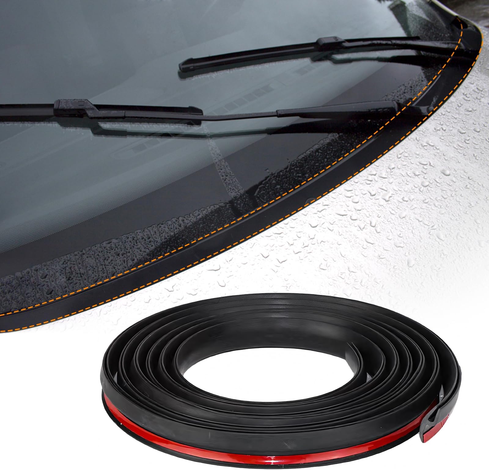 Amazon.com: 5.6FT/1.7M Car Windshield Rubber Seal Strip – Rubber ...