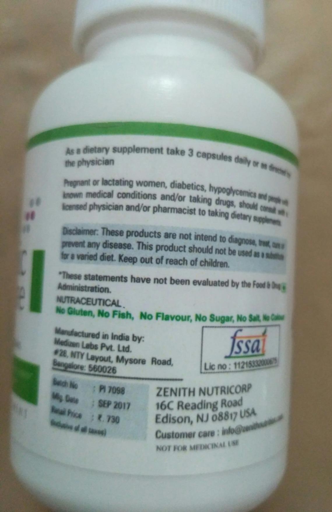 Zenith Nutrition Probiotic Immune Good Bacteria for Immunity - 90 ...