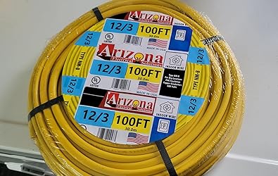 100 FEET 12/3 Type NM-B Copper. #12 AWG, 3 Conductors with Ground ...