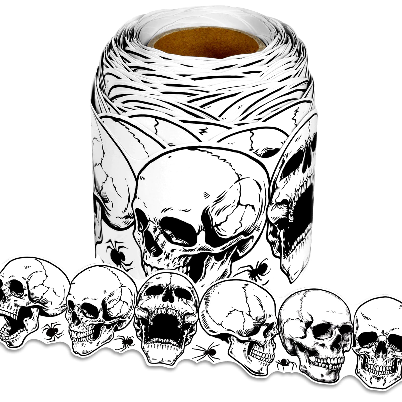Snapklik.com : Halloween Bulletin Board Border, 65.6Ft Halloween Skull ...