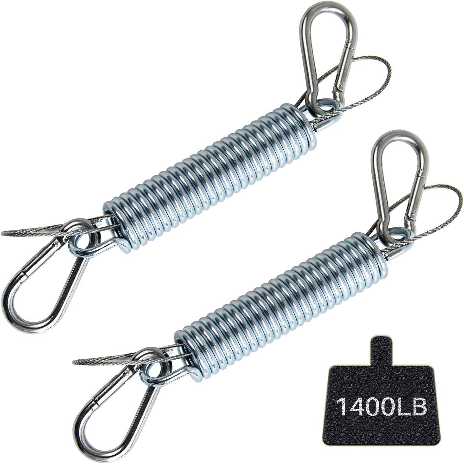 Amazon.com: Porch Swing Springs Heavy Duty - 1600Lbs Silver Hammock ...