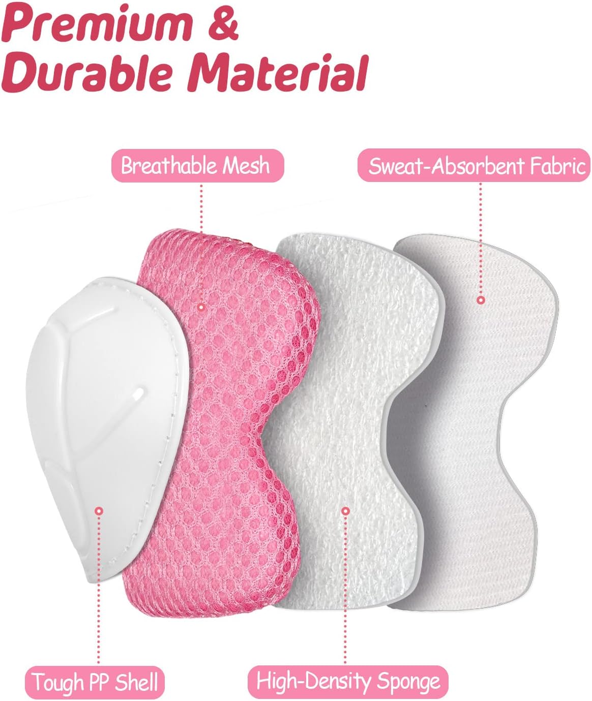 EASTINEAR Kids Knee Pads Elbow Pads Wrist Guards for Ages 3-9 ...
