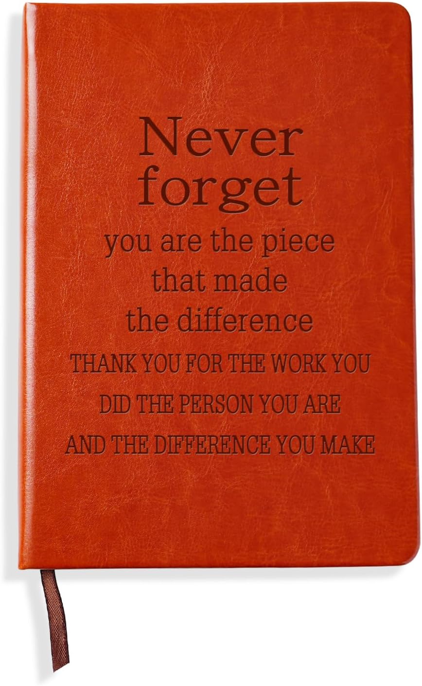 Amazon.com : NGAEAK Difference Maker Leather Journal Notebook Thank You ...