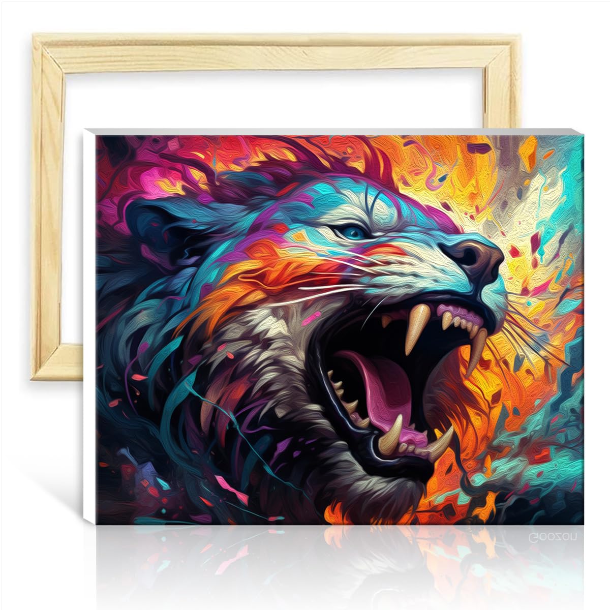 Leon Para Pintar Con Acuarela