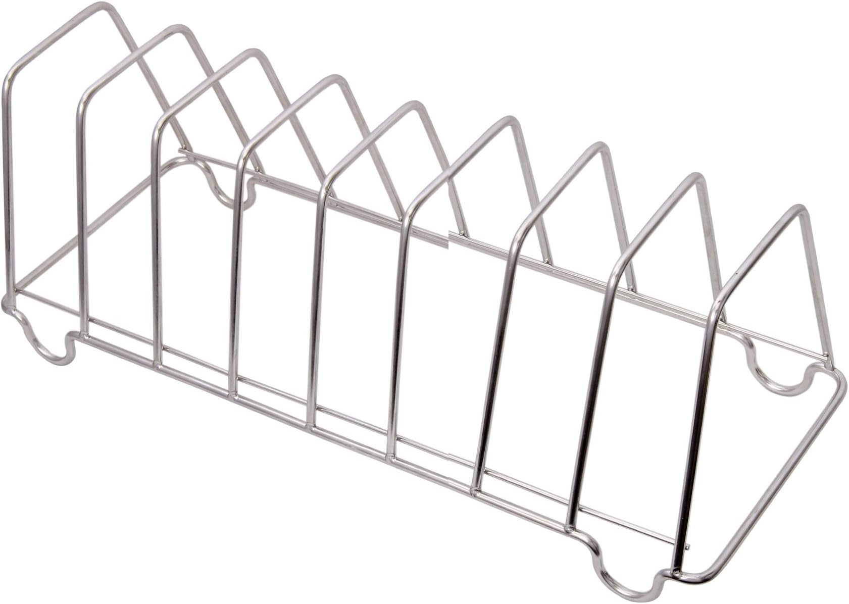 Buy EMBASSY Stainless Steel Square Plate Rack/Stand, 1-Piece, Size - 6 ...