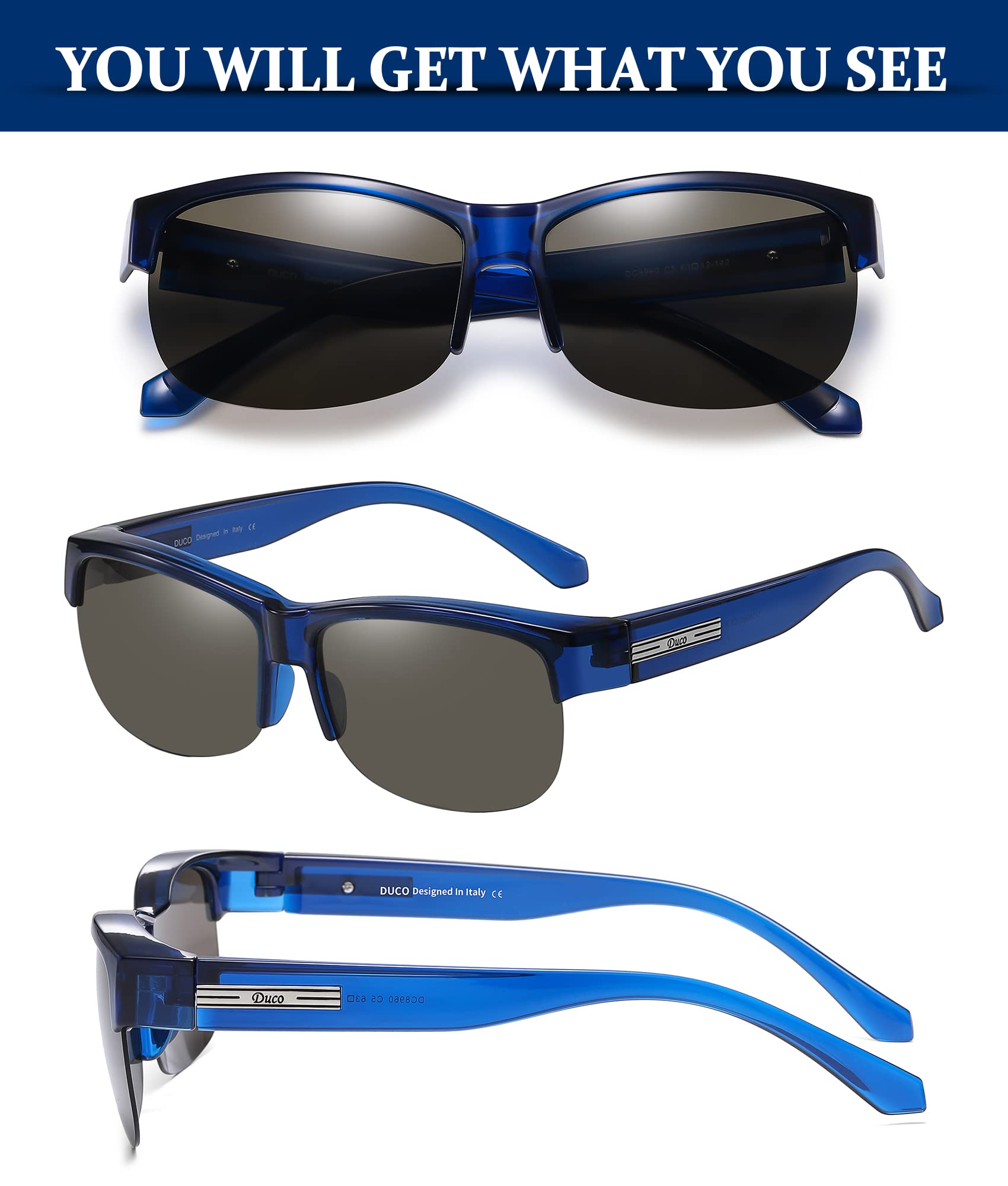 Snapklik.com : Fit Over Glasses Unisex Wraparound Glasses Fashion ...